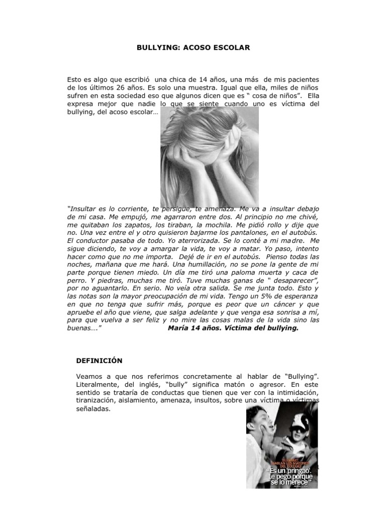 Bullying - Material Adaptat | PDF | Ocio