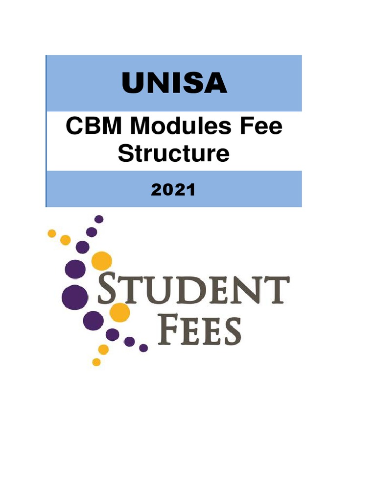 UNISA CBM Modules Fee Structure 2021 | PDF | Business | Marketing
