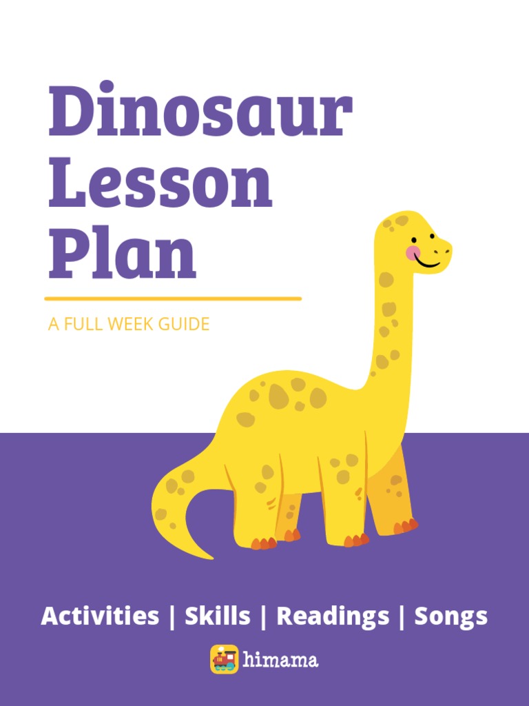 Dinosaur Lesson Plan | PDF | Learning | Toys