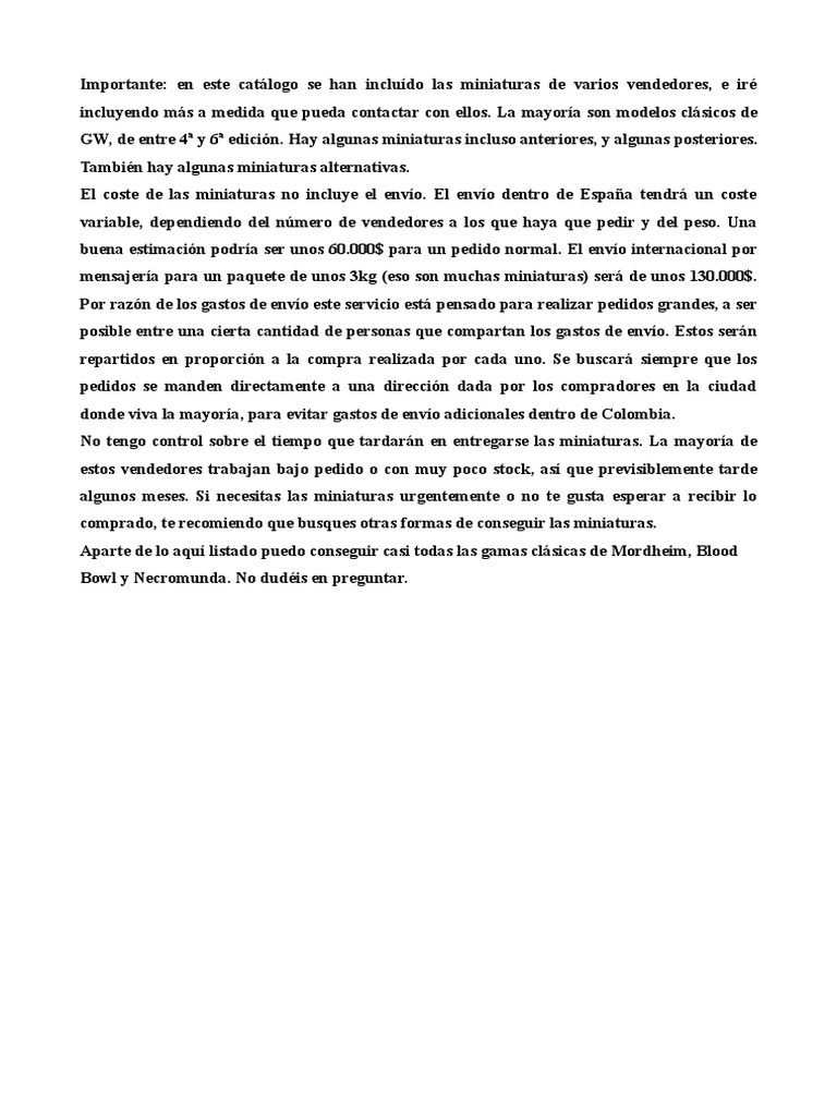 Catalogo Fantasy | PDF