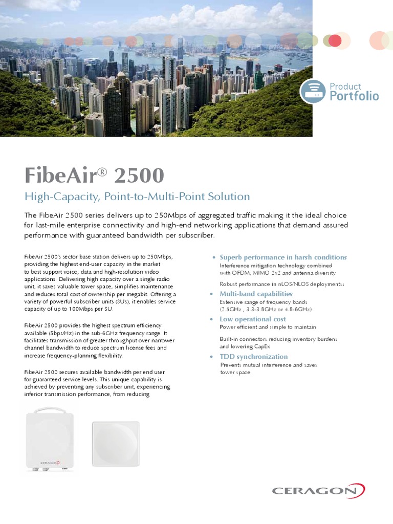Ceragon FibeAir 2500 Brochure | PDF | Last Mile | Computer Science