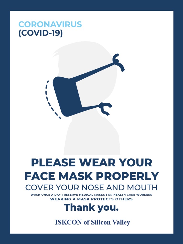 COVID-19 Mask Guidelines from ISKCON | PDF