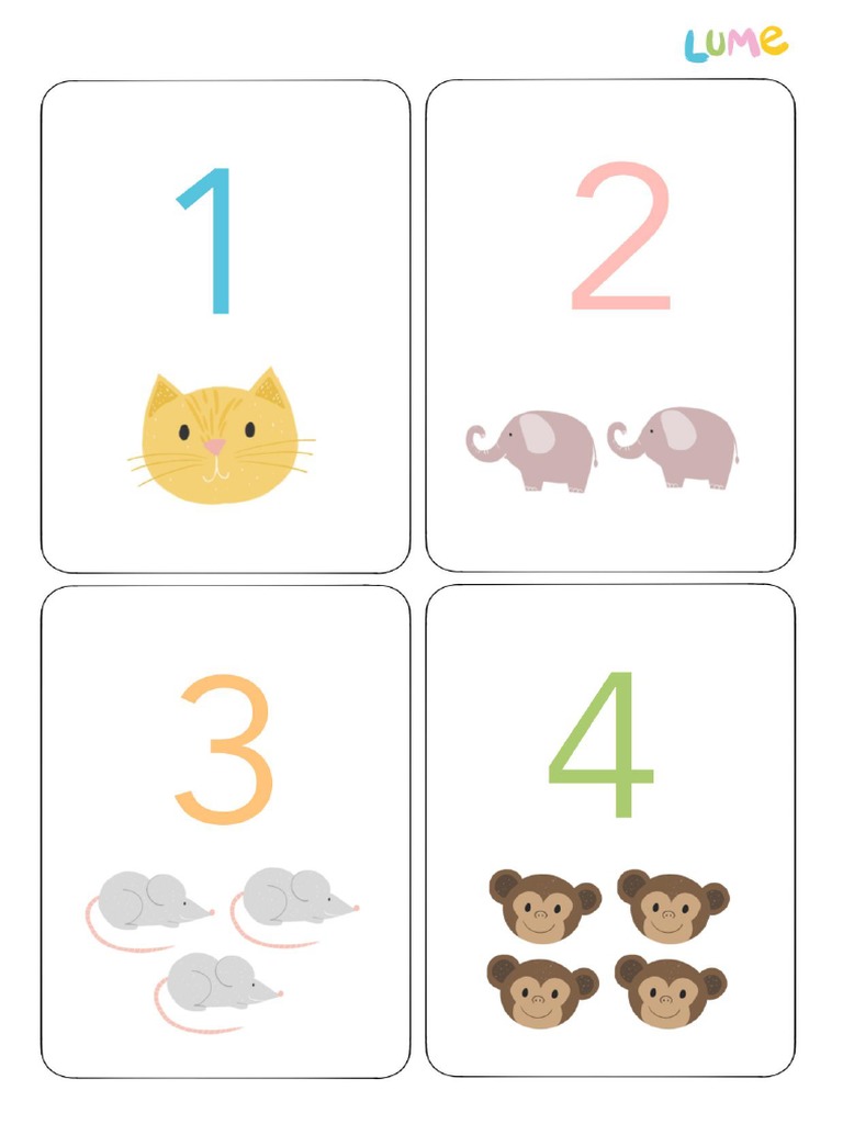 Imagens de Numeros e Quantidades para Imprimir | PDF