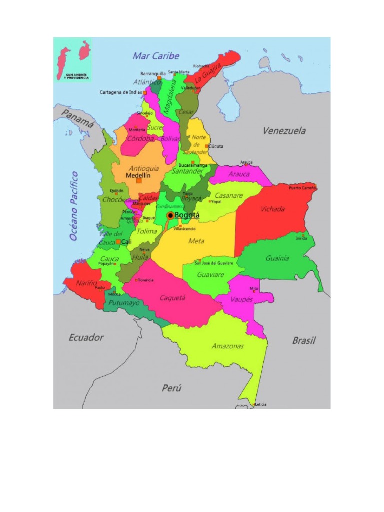 Mapa Colombia en 1810 | PDF
