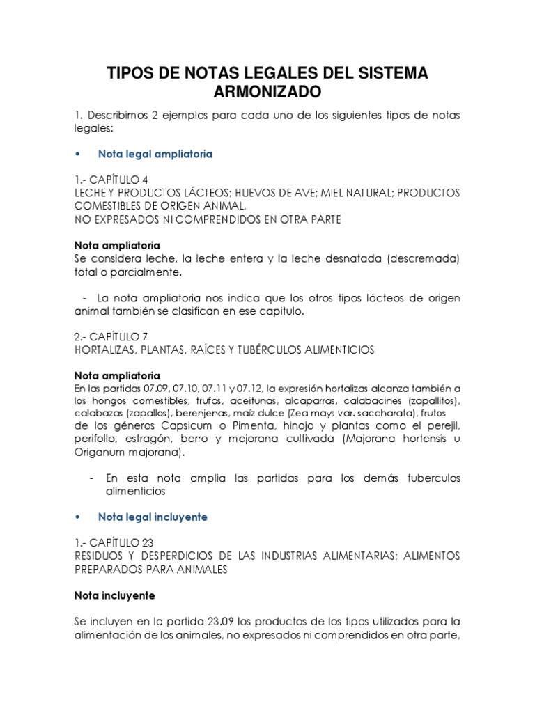 Notas Legales