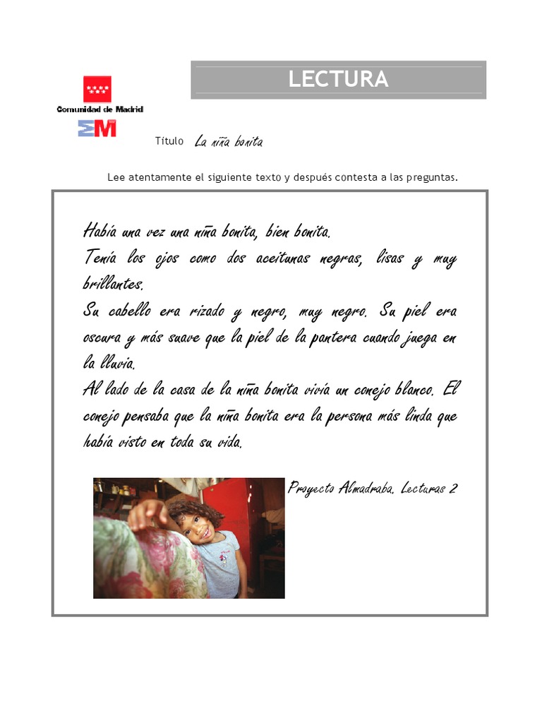 La historia de una niña bonita | PDF
