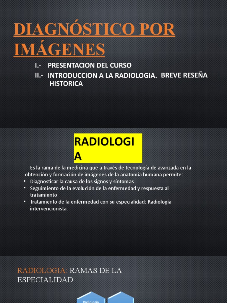 Sesion 1 Imagenologia Ucv | PDF | Radiología | Rayo X