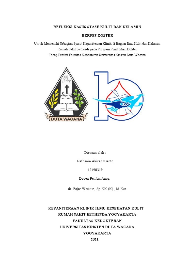 Refkas DR, Fajar Herpes Zoster Nathania | PDF