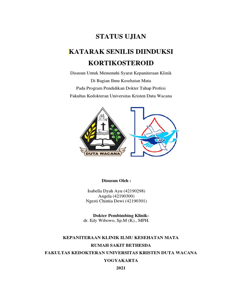 Katarak Senilis yang Diinduksi Kortikosteroid pada Pasien dengan ...