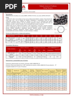 Tabla de Dimensiones de Tuberia Segub Asme B36.10 PDF | PDF | Materiales | Acero