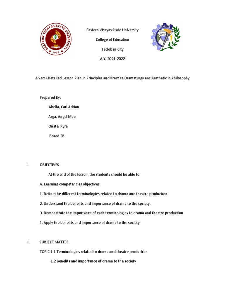 Semi Detailed Lesson Plan | PDF | Lesson Plan | Pedagogy