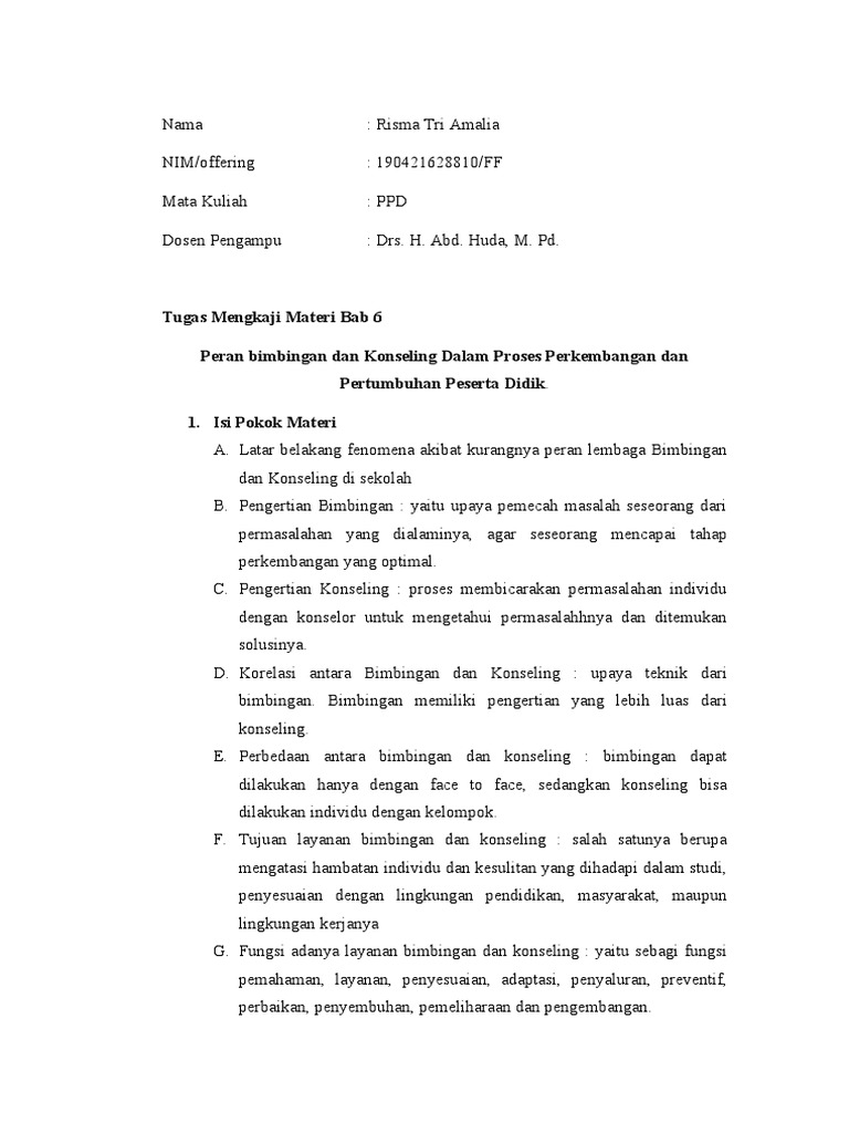 Risma Tri Amalia-190421628810-Kajian Materi | PDF