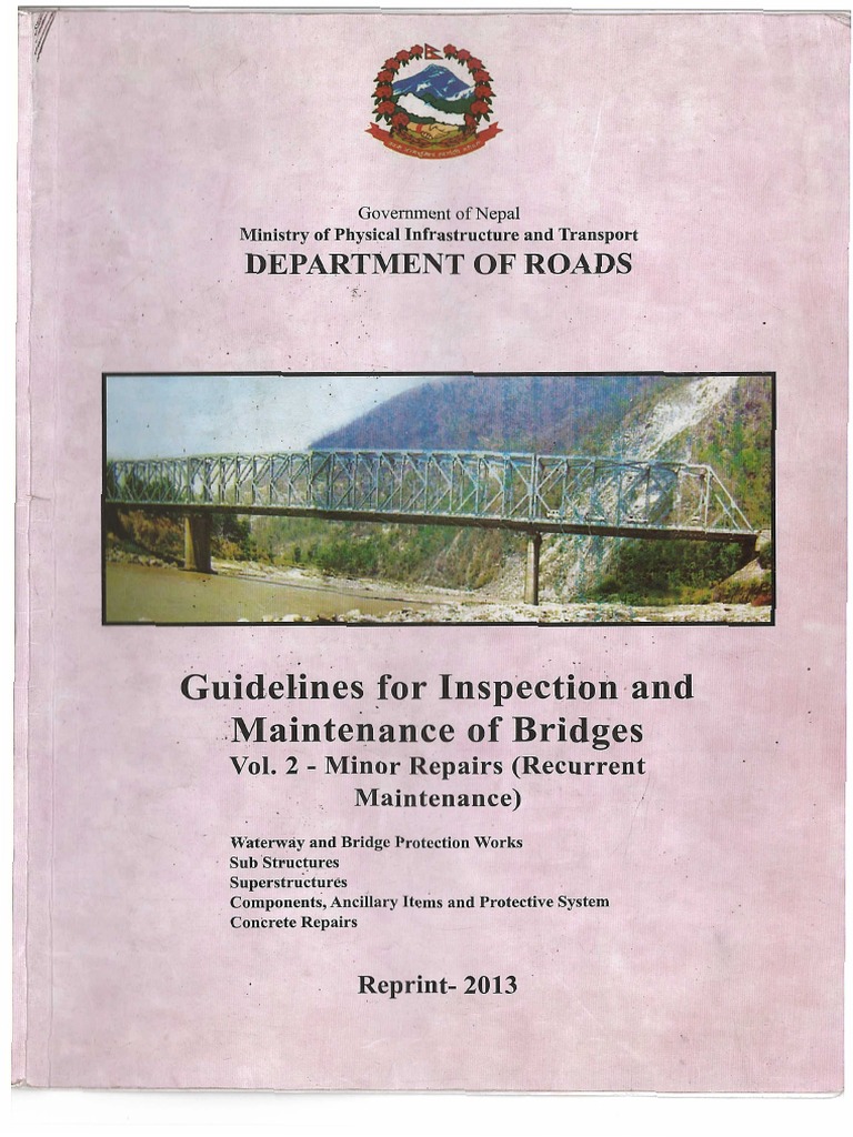 Guidelines For Inspection and Maintenance of Bridges Vol.2 - Minor ...