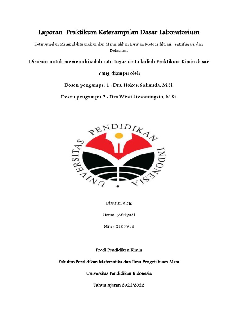 Afri Yadi 2107918 Penkimiab | PDF