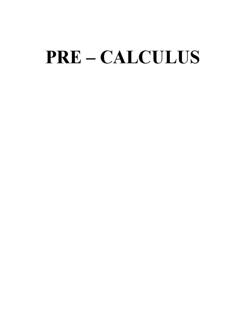 PRE-cal 1 | PDF | Trigonometric Functions | Angle