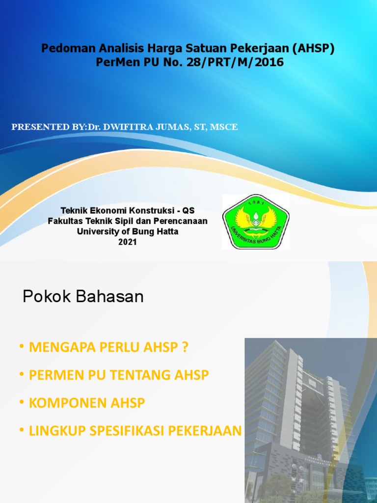 Ahsp Umum Edisi 2016 | PDF
