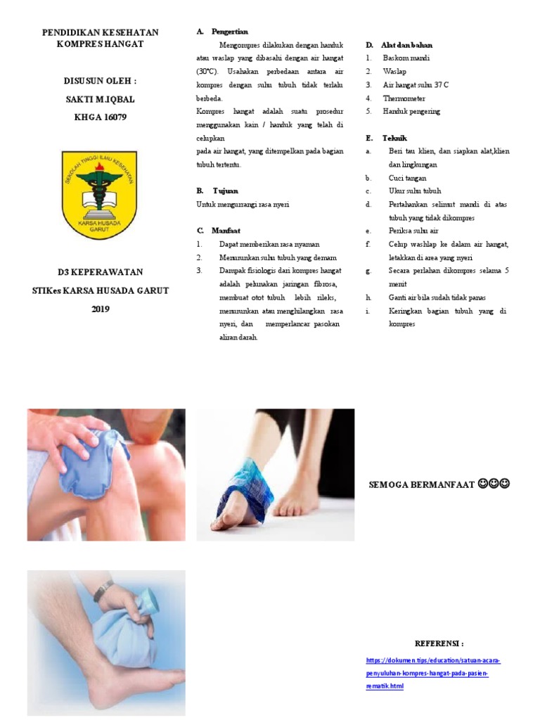 Leaflet Kompres Hangat Sakti | PDF