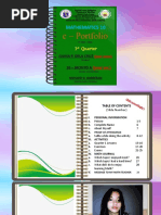 Maths Portfolio (COVER Page) - GR | PDF