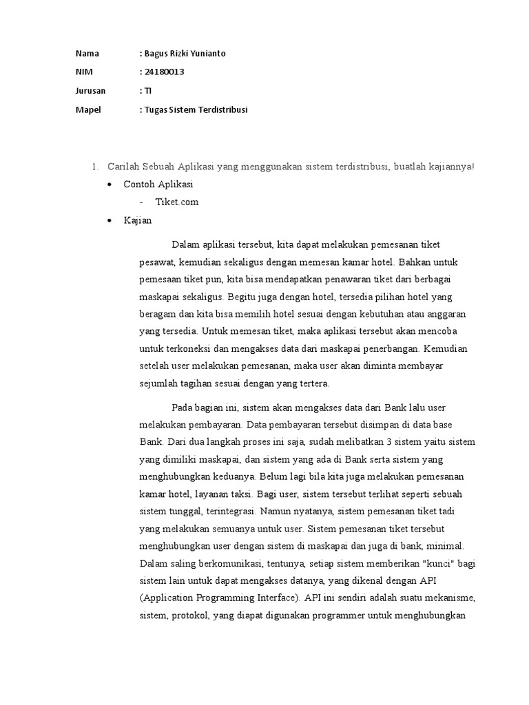 Makalah Sistem Terdistribusi | PDF