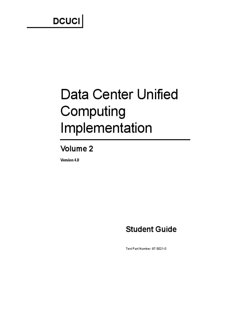Cisco Dcuci v40 Student Guide Volume 2 | PDF | Cisco Systems | Operating System