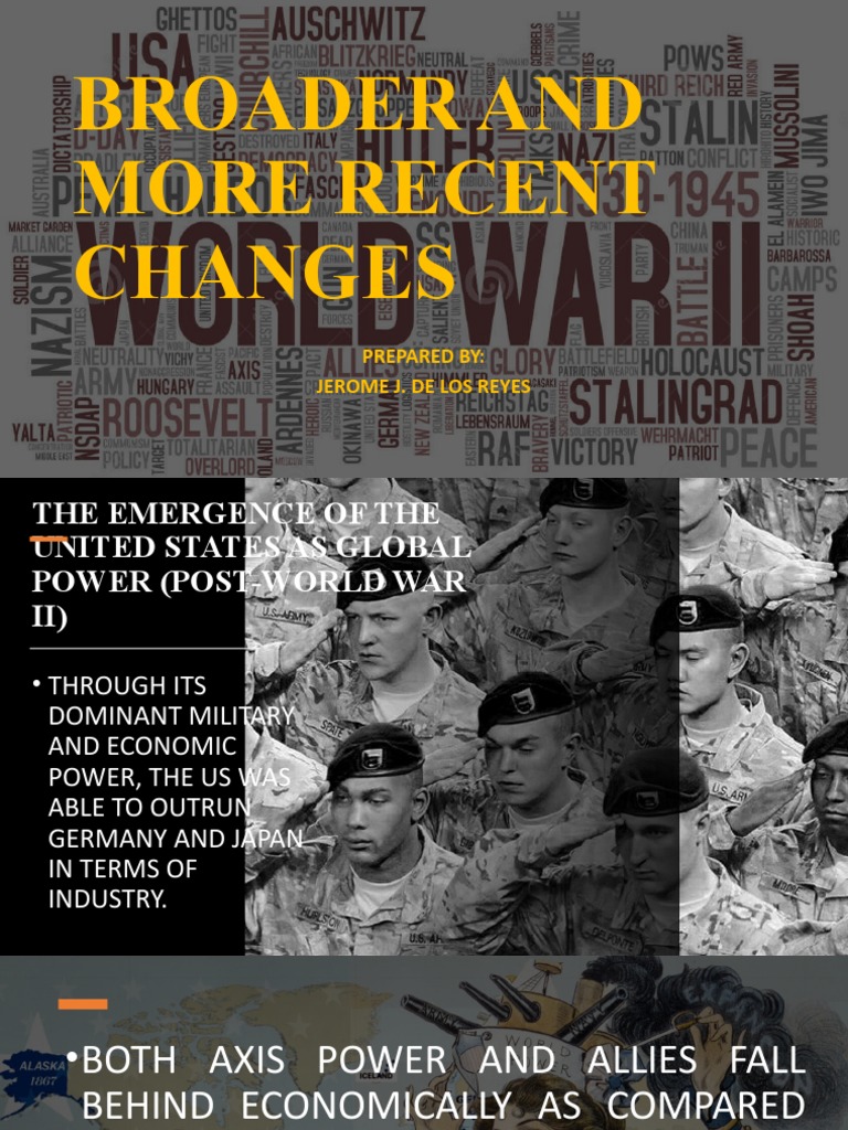 Broader and More Recent Changes | PDF