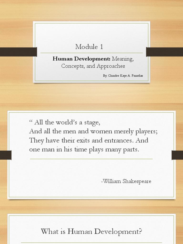 Human Development:: Meaning, Concepts, and Approaches | PDF ...