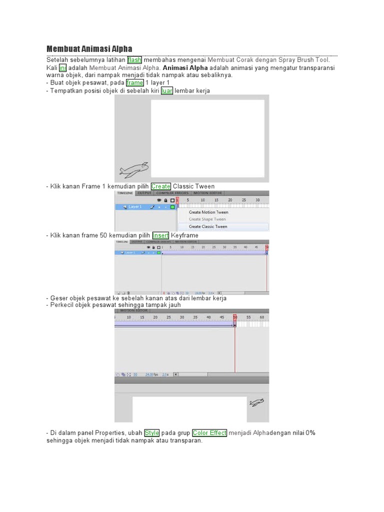 07-Membuat Animasi Alpha | PDF