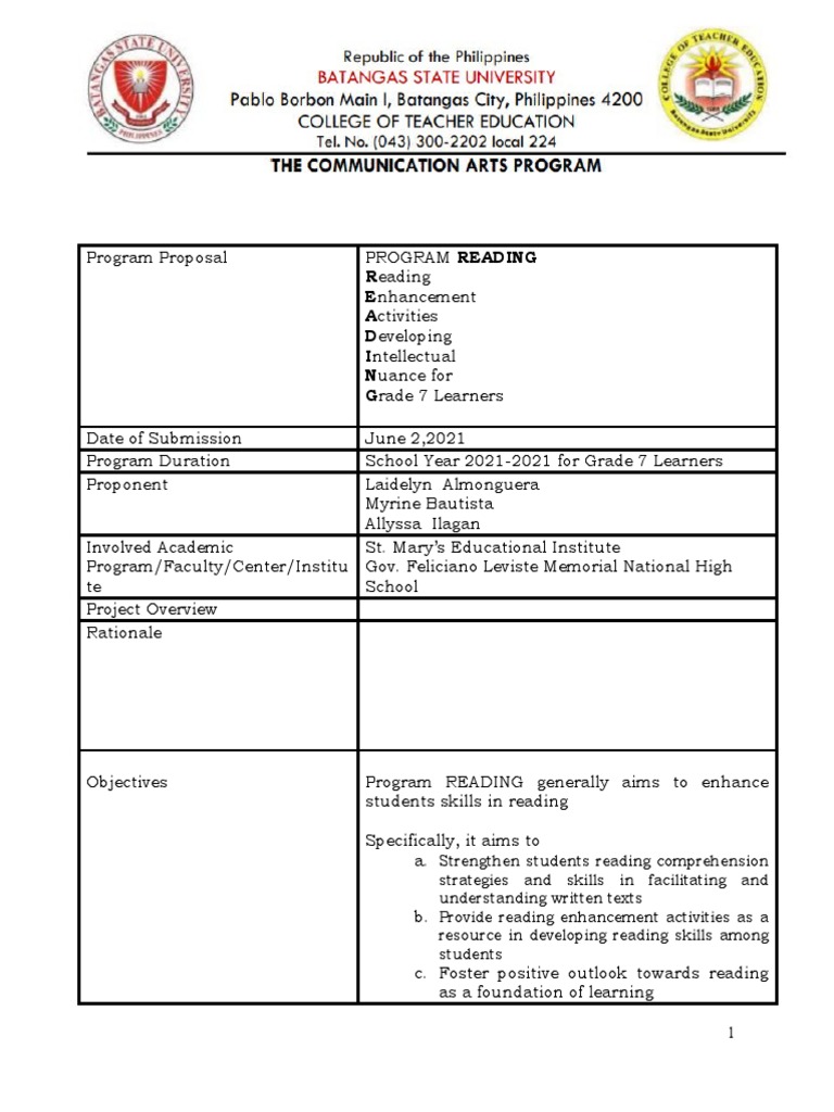Reading Enhancement Activities Developing Intellectual Nuance For Grade ...