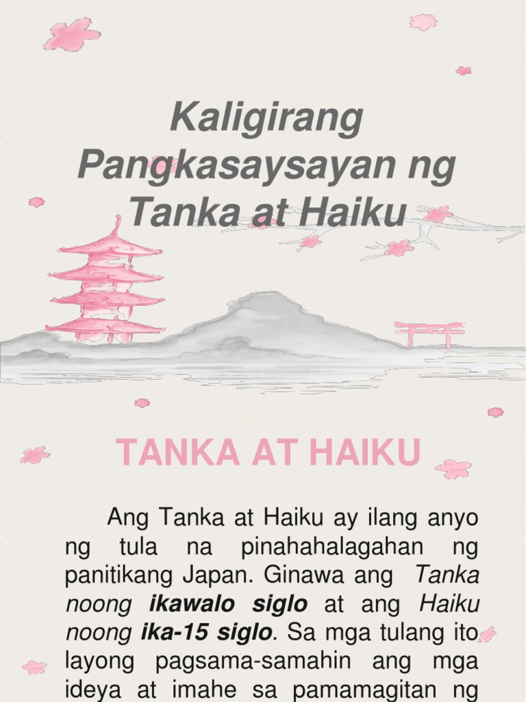 Tanka at Haiku | PDF