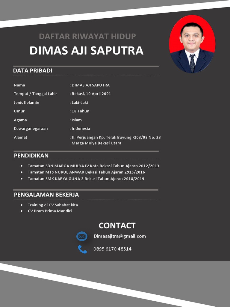 CV Dimas Aji Saputra | PDF