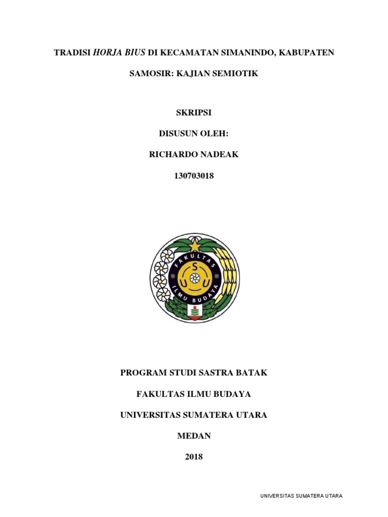 Tradisi Horja Bius di Samosir | PDF