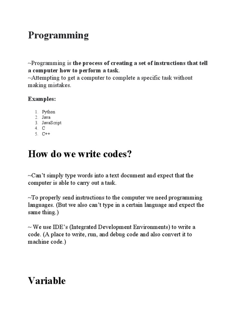 Programming: How Do We Write Codes? | PDF | Data Type | Boolean Data Type