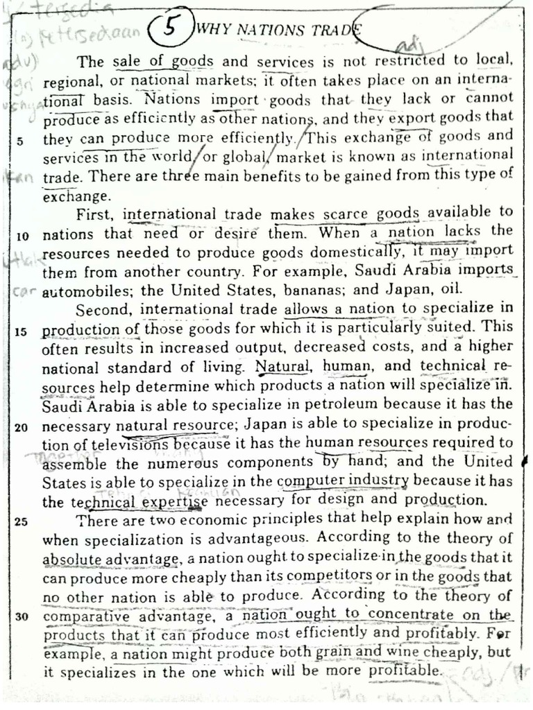 Why Nations Trade | PDF