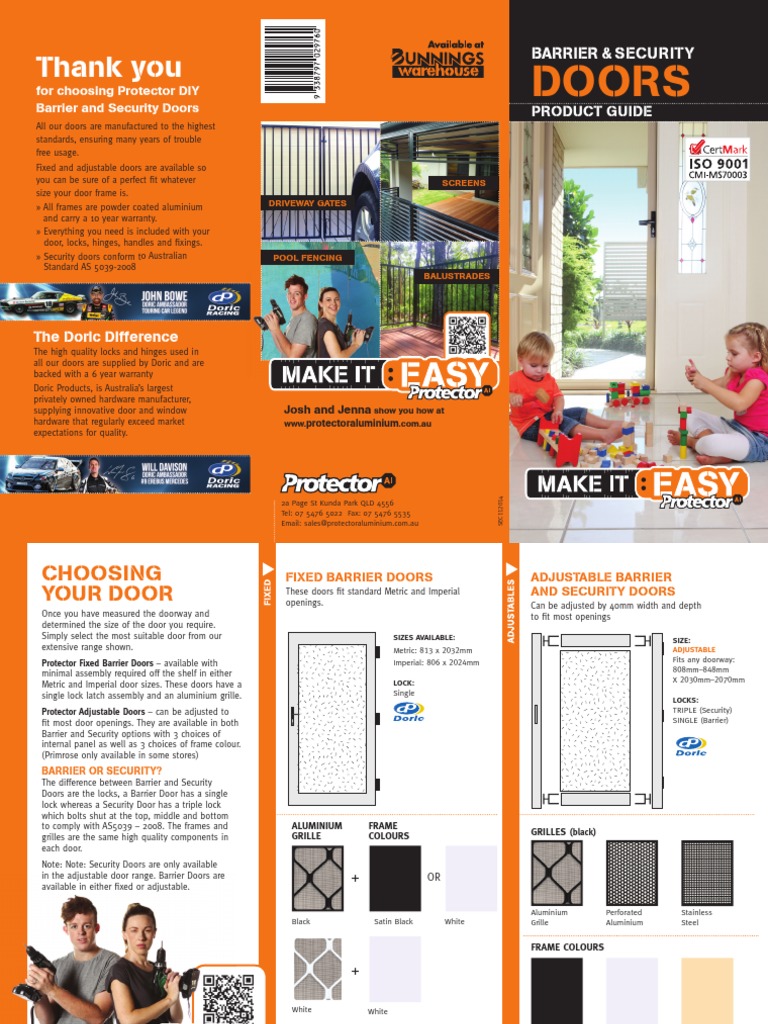 Bunning-Security Doors-Protector | PDF | Door | Manufactured Goods