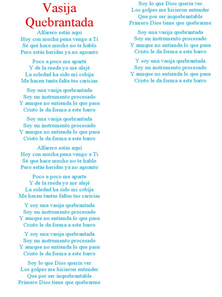 Vasija Quebrantada | PDF