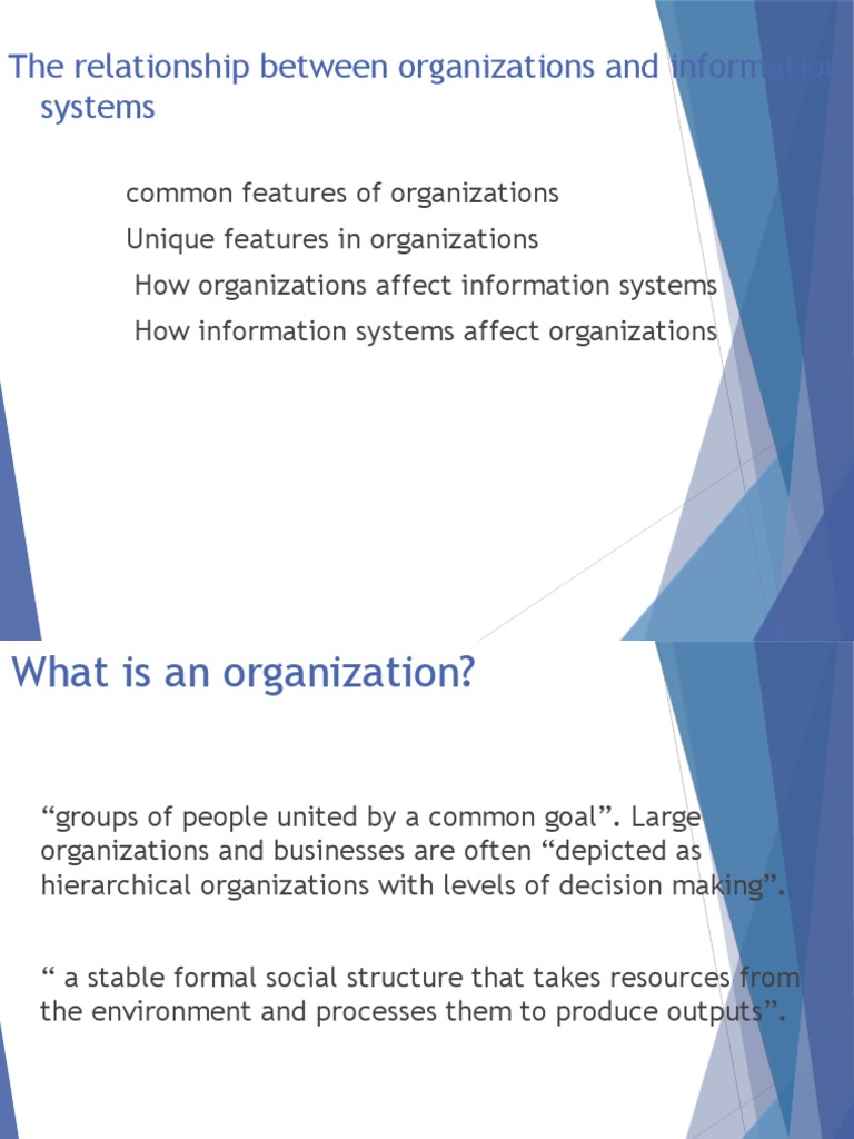 Impact of Information Systems on Organizations | PDF | Information ...