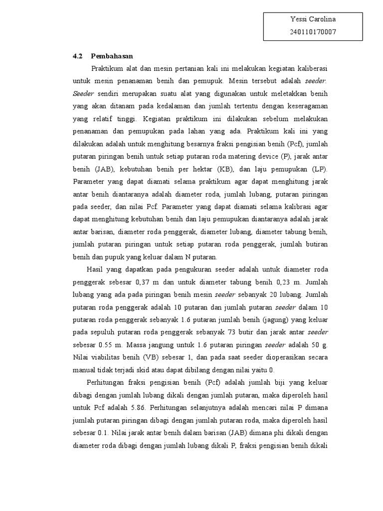 Pembahasan Yessi Prakt Tahanan Guling | PDF