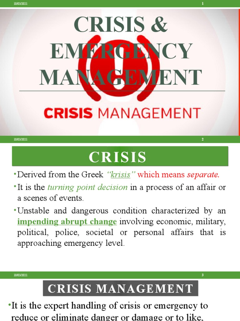 Crisis & Emergency Management | PDF | Hostage | Negotiation