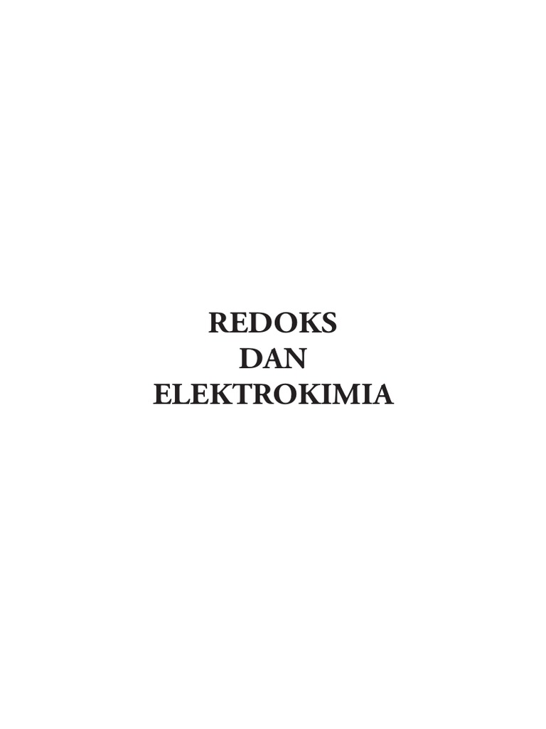 Redoks Dan Elektrokimia | PDF
