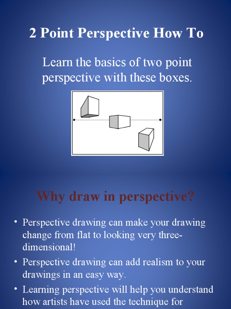2 Point Perspective How To: Learn The Basics of Two Point Perspective ...