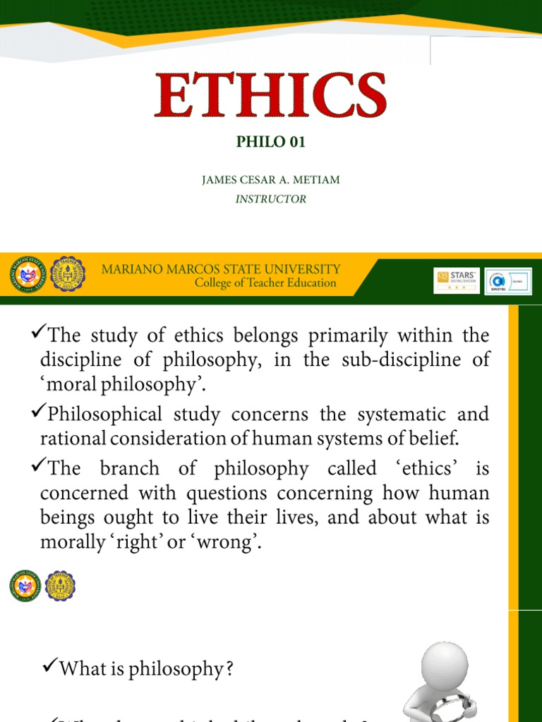 Lesson 1 - Introduction To Ethics | PDF | Morality | Nous