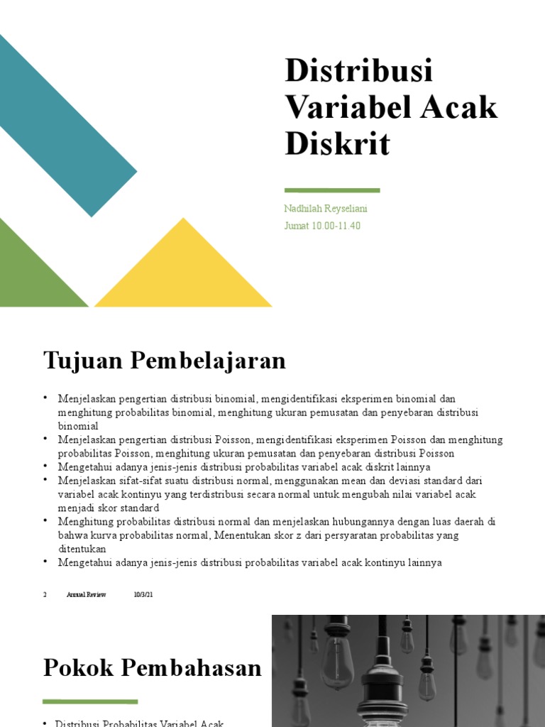 Bab 5 Distribusi Variabel Acak Diskrit | PDF