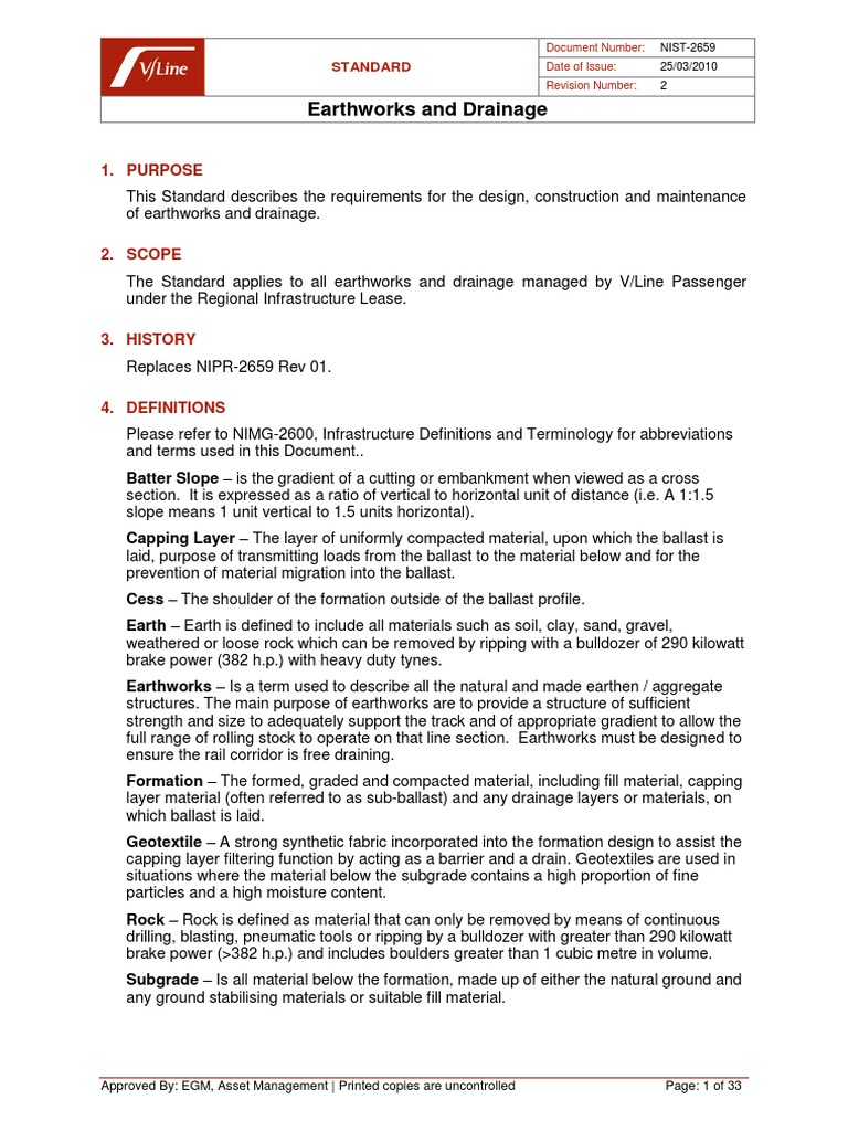 NIST-2659 Earthworks and Drainage Rev 2 | PDF | Drainage | Geotechnical Engineering