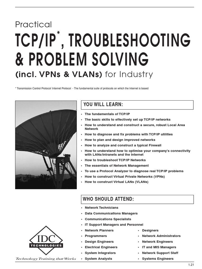 Tcp/Ip, Troubleshooting & Problem Solving: Practical | PDF | Virtual ...