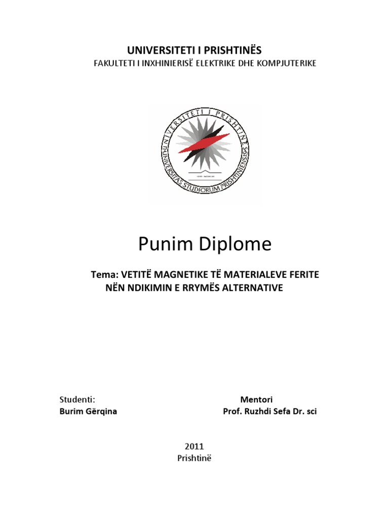 Punim Diplome Burim Gerqina | PDF
