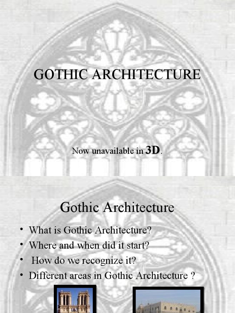Gothic Architecture | PDF | Computing | Gothic Architecture
