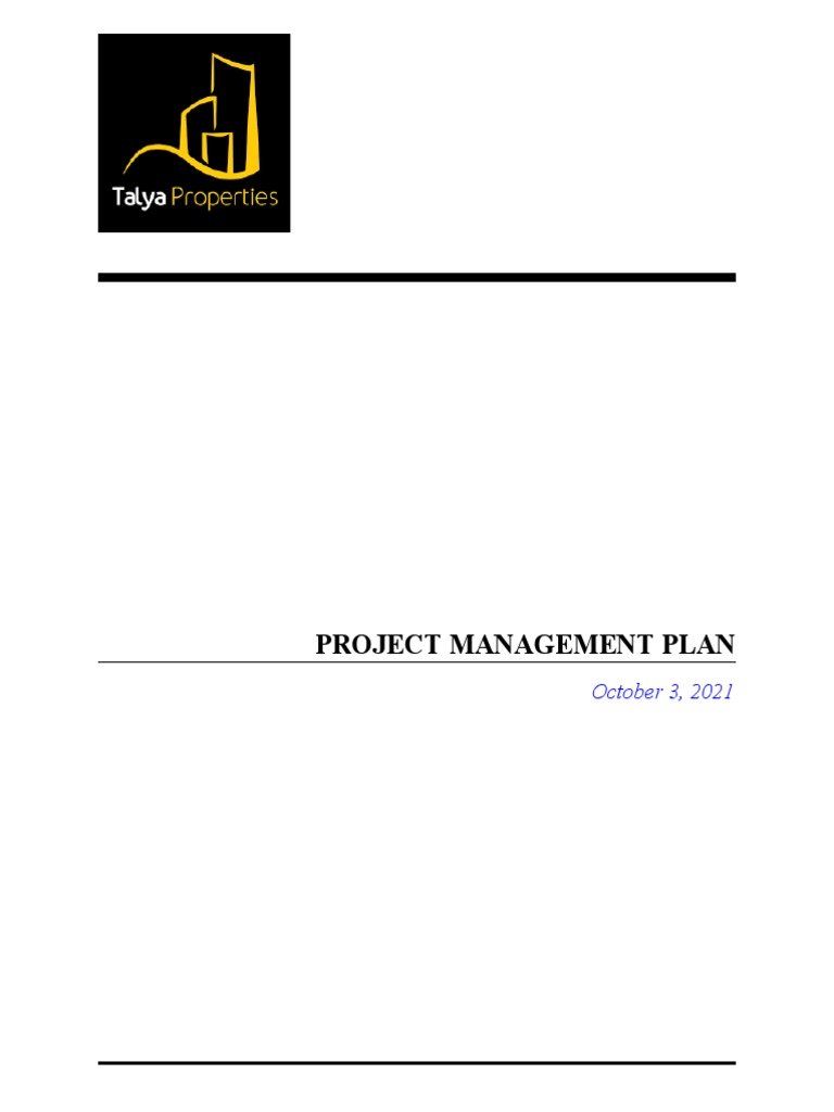 CDC Up Project Management Plan Template | PDF | Project Management ...