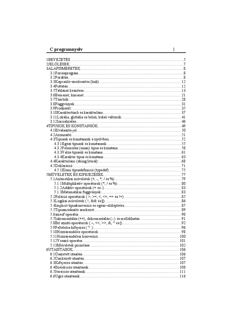 Bauer Peter - C Programozas | PDF