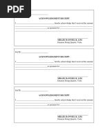 Temporary Receipt Template | PDF | Business | Law