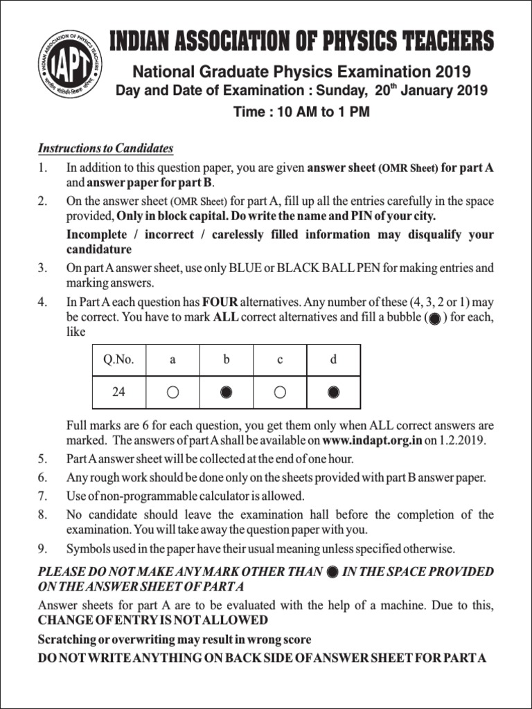 2019 NGPE Paper | PDF | Electron | Radioactive Decay